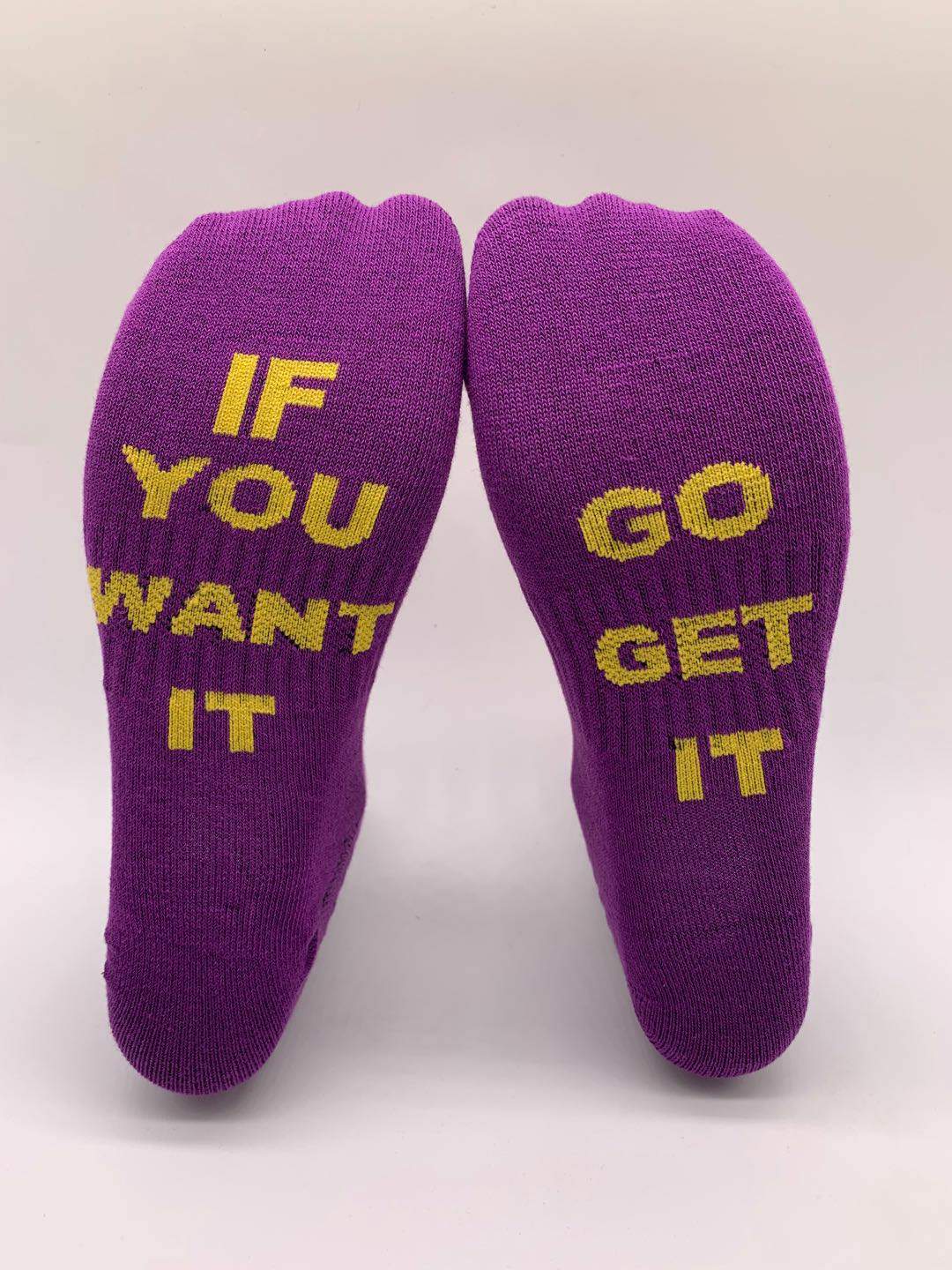 TRONUS PURPLE/GOLD ECO-FRIENDLY UNISEX SOCKS (2-PAIRS) – TRONUS FOOTWEAR